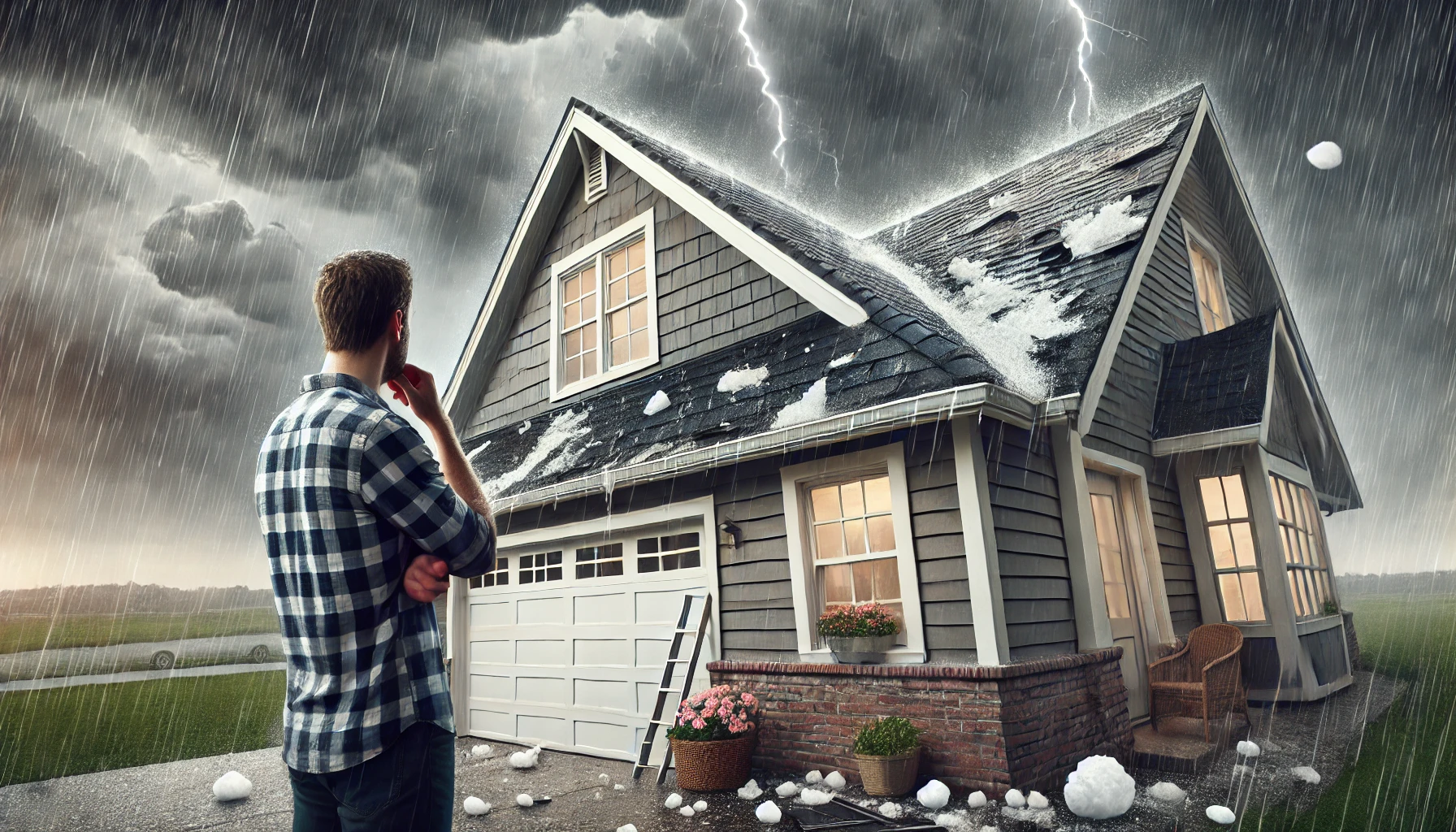 The Hidden Dangers of Ignoring Hail Damage - Alba Construction Inc